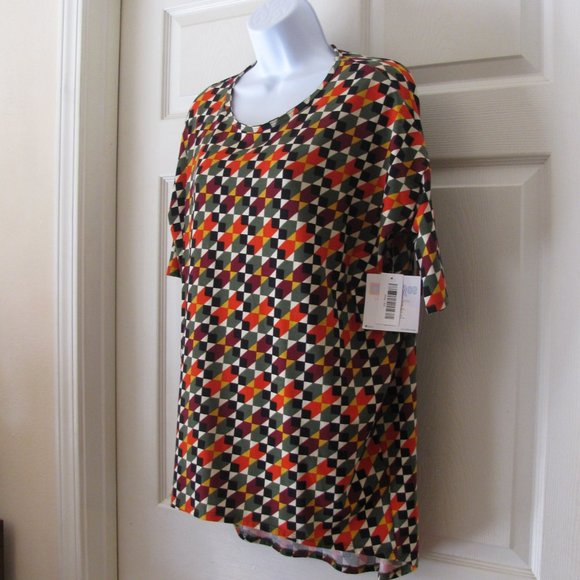 LuLaRoe | Tops | 25 Lularoe Irma Tunic Xs Nwt 35 Fall Colors Green Red ...